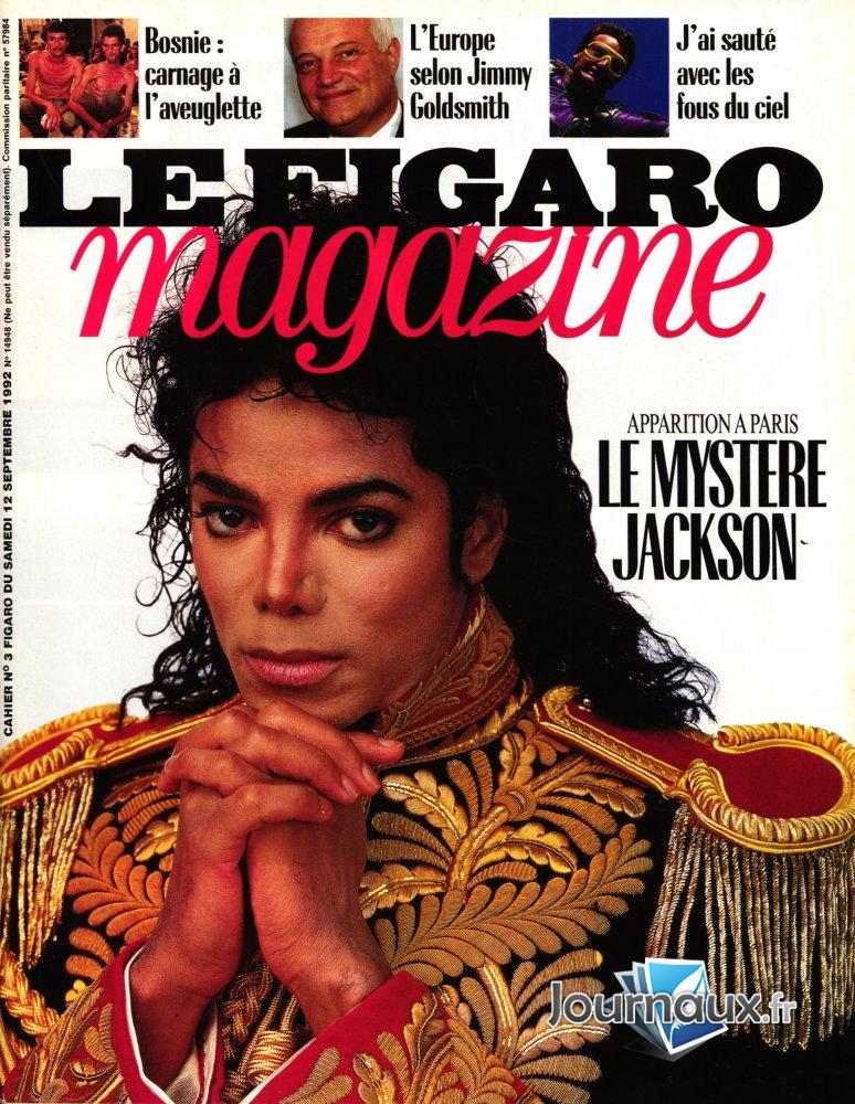 www.journaux.fr - Figaro magazine du 12-09-1992 Mickaël Jackson
